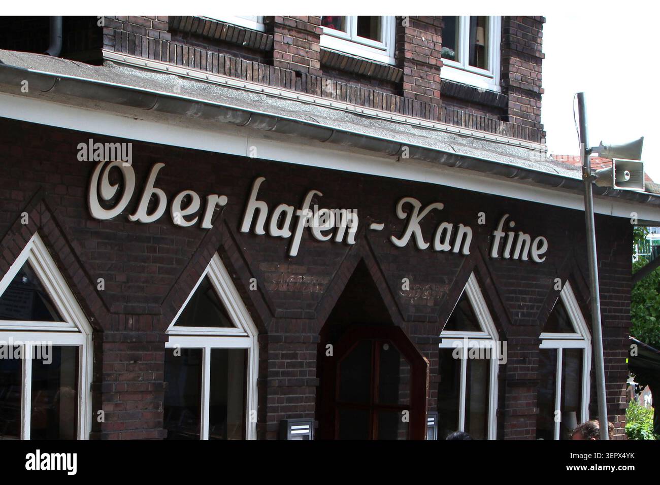 The Oberhafenkantine restaurant on the sidelines of the filming of the ...