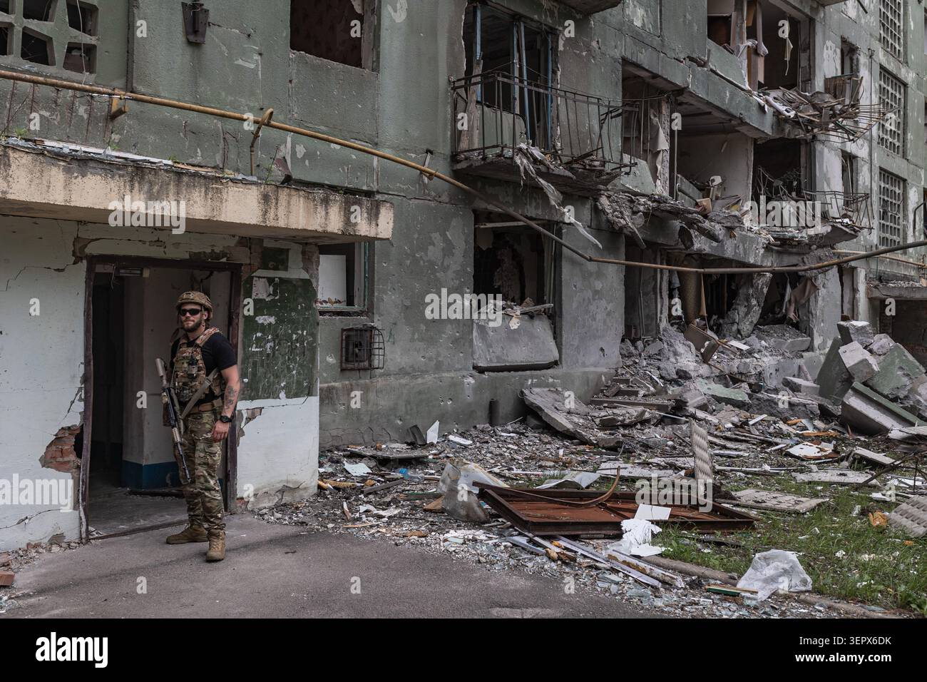Druzhkivka, Ukraine. 15th June, 2026. A police officer from the ‘White ...