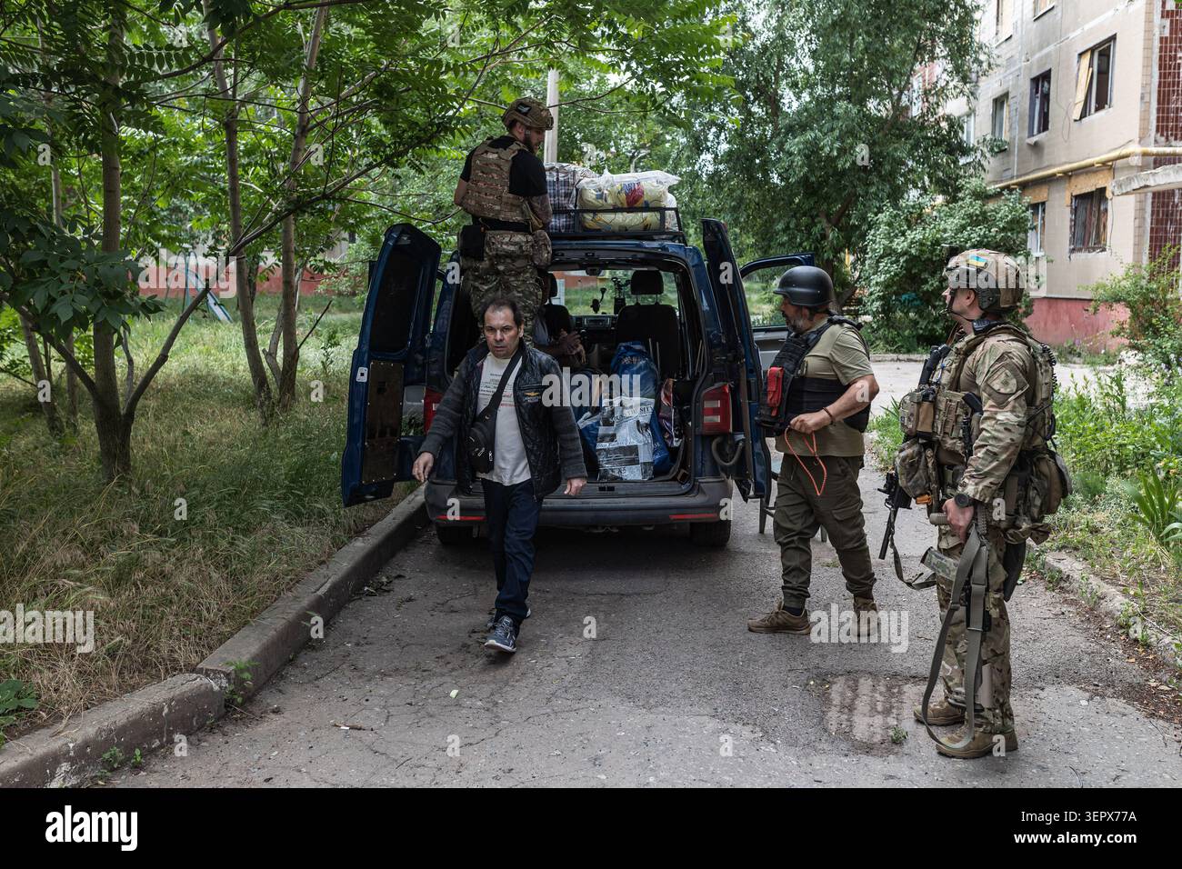Druzhkivka, Ukraine. 15th June, 2026. The Ukrainian police unit ‘White ...