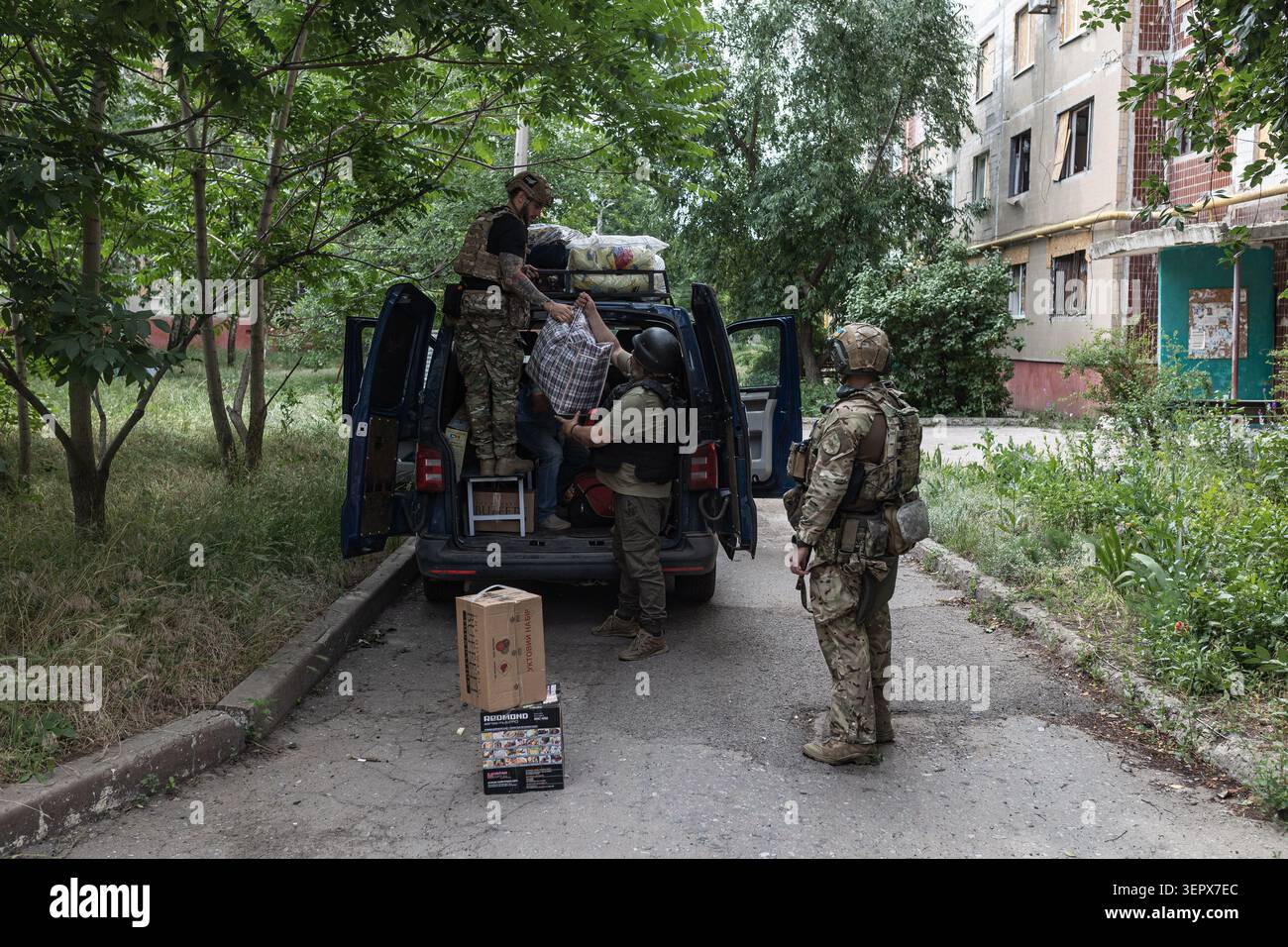 Druzhkivka, Ukraine. 15th June, 2026. The Ukrainian police unit ‘White ...