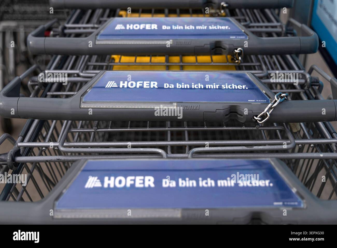 Einkaufwagen einer Hofer Filiale, Österreich // Shopping Cart of a ...