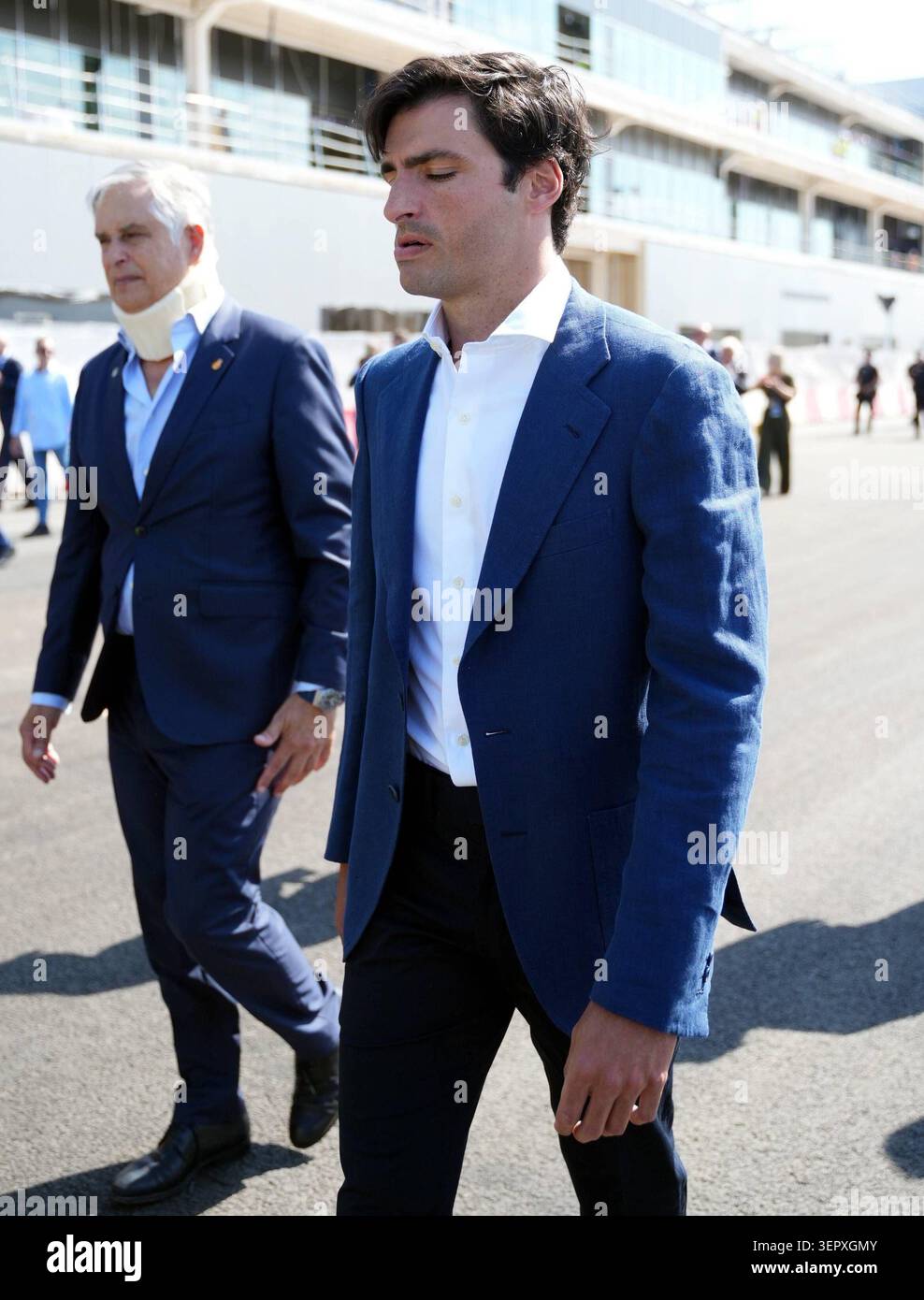 Madrid, Spain. 16th June, 2026. Carlos Sainz and Carlos Sainz Jr ...