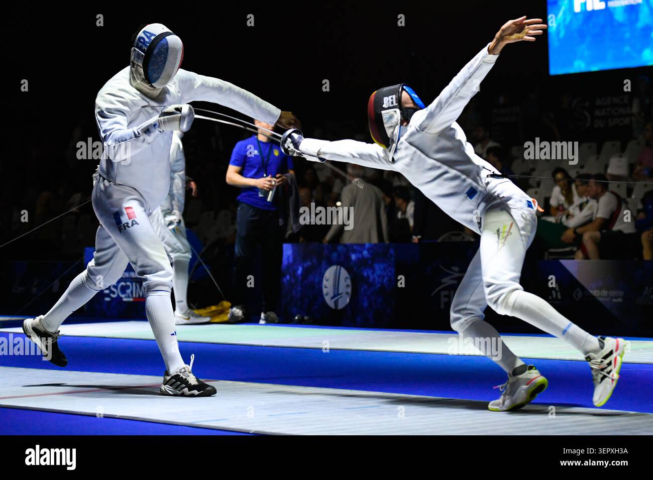 Kendrick JEAN-JOSEPH of France against Neisser LOYOLA of Belgium during ...