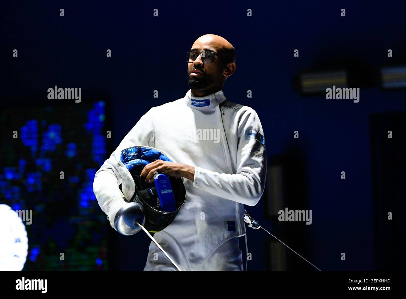 Neisser LOYOLA of Belgium during 2026 European Fencing Championships ...