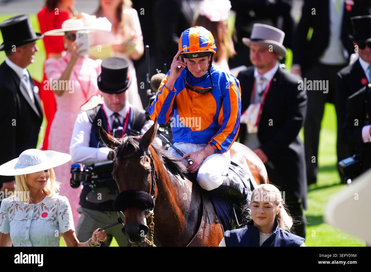 Mission Central ridden by Ryan Moore after winning the King Charles III ...