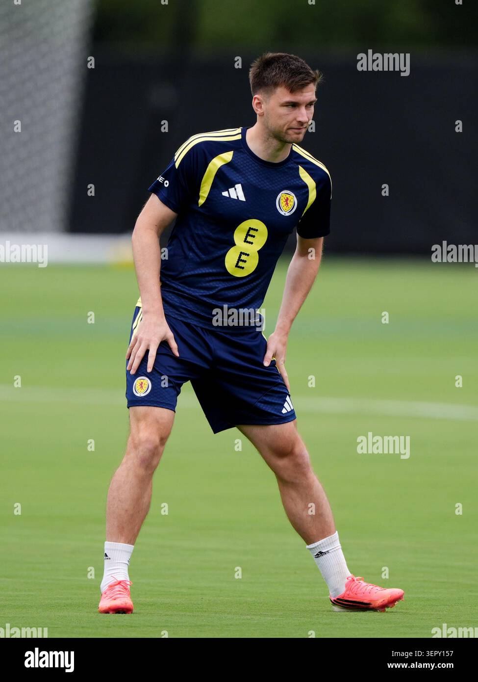 Scotland's Kieran Tierney during a training session at the Atrium ...