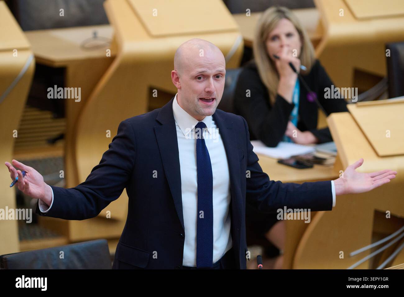 Edinburgh Scotland, UK 16 June 2026. Stephen Flynn MSP at the Scottish ...