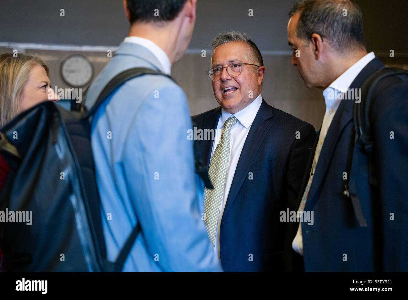 Mark Agnifilo, one of Luigi Mangione's defense attorneys, exits the ...