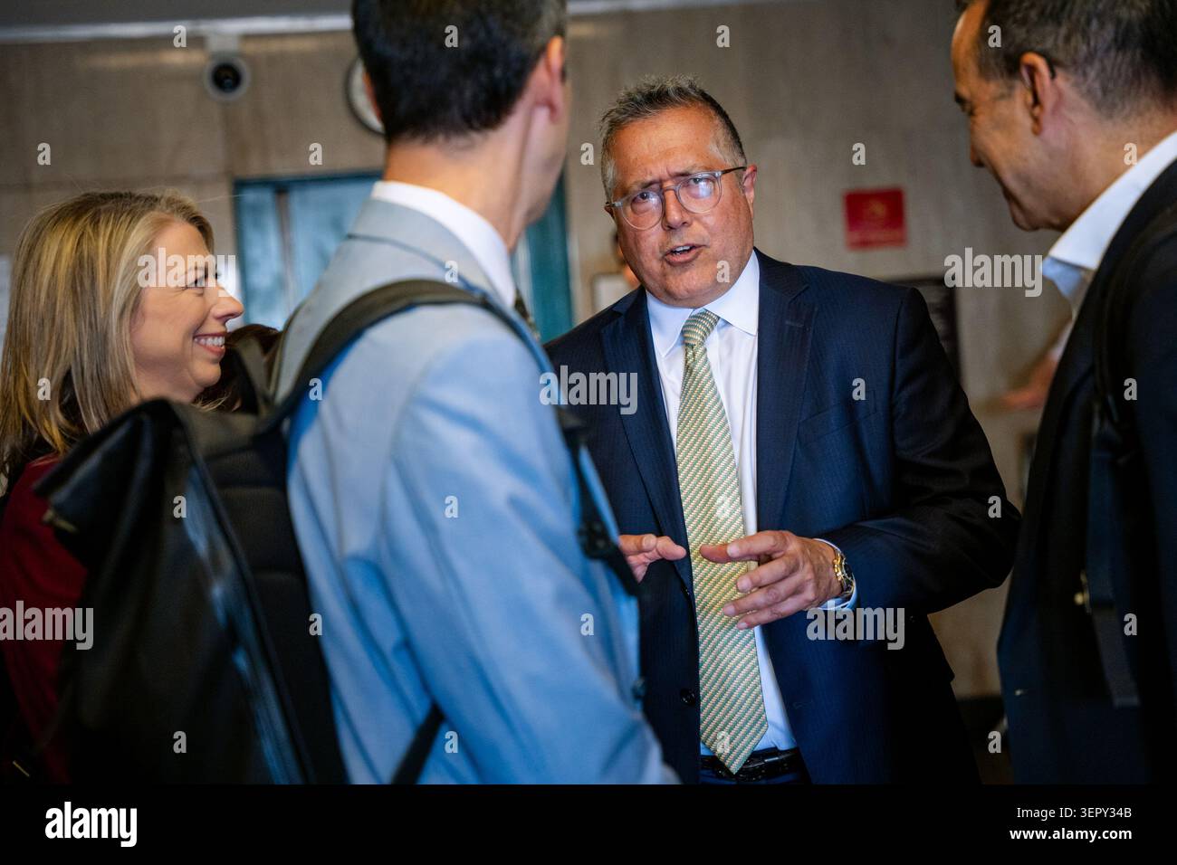 Mark Agnifilo, one of Luigi Mangione's defense attorneys, exits the ...