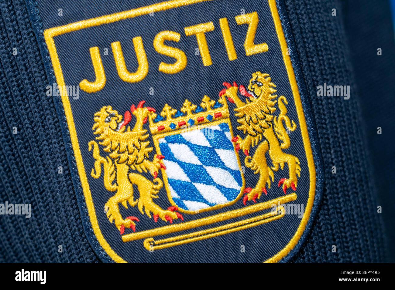 Bayerische Justiz, Ärmelaufnäher mit bayerischem Wappen, München, Juni ...