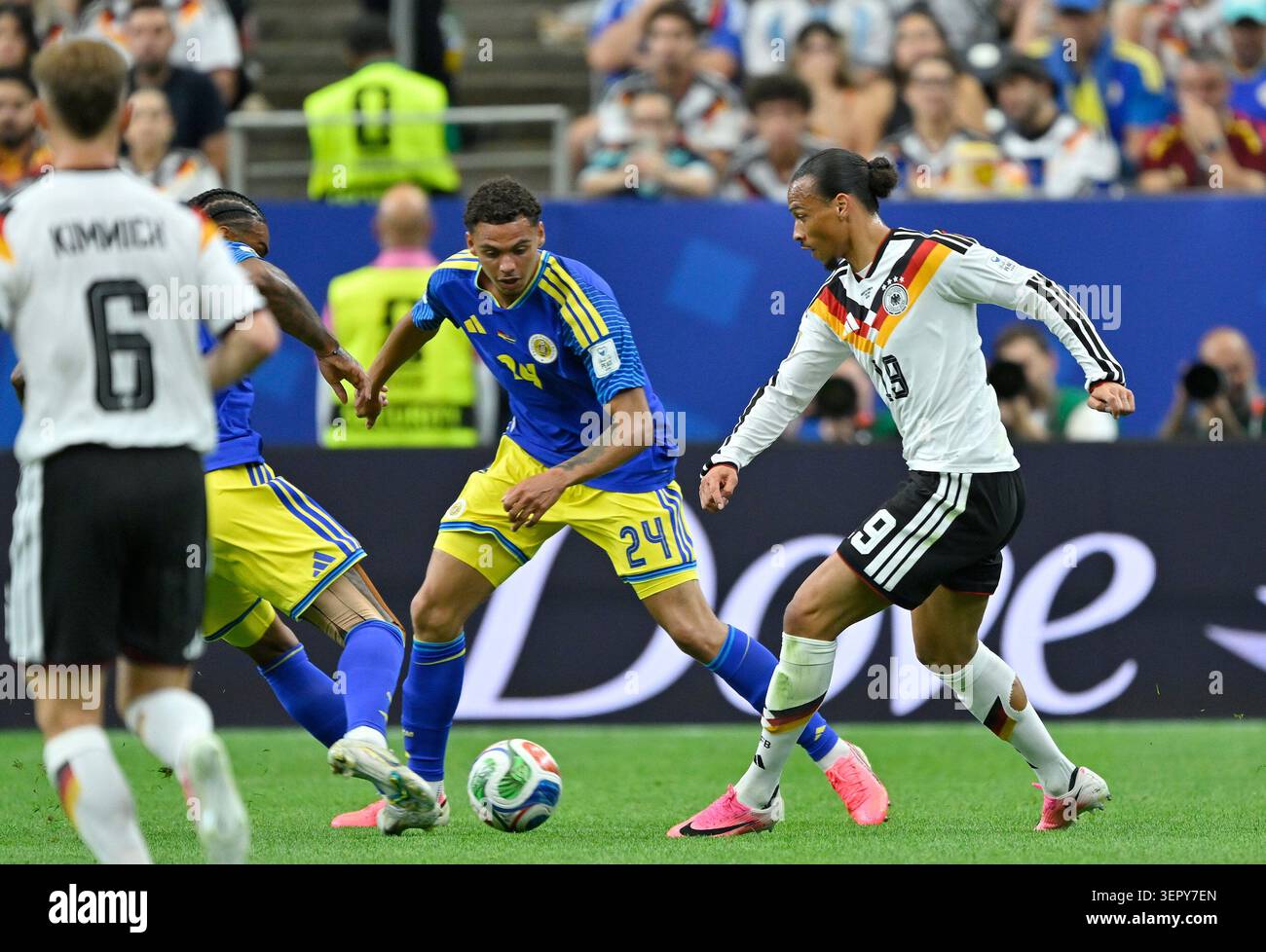 l. to r. Deveron Fonville, Leroy Sane (Germany) Houston, June 14, 2026 ...