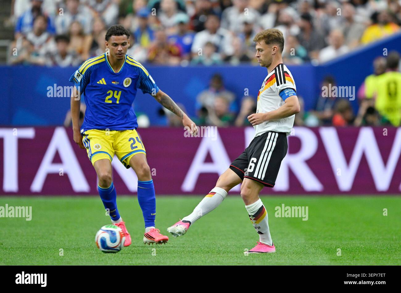 from left: Deveron Fonville, Joshua Kimmich (Germany) Houston, June 14 ...