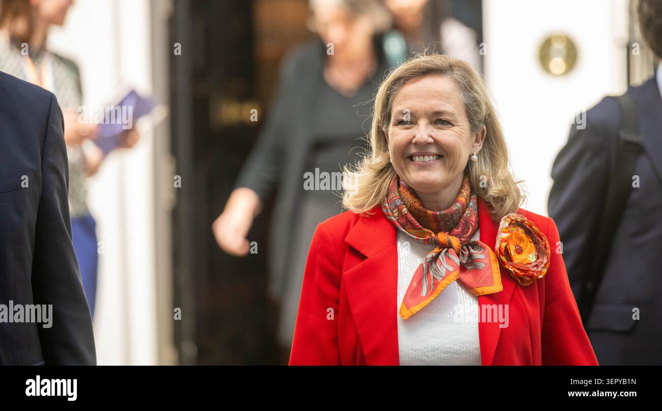 London UK 16 Jun 2026 Nadia Calviño, President of the European ...