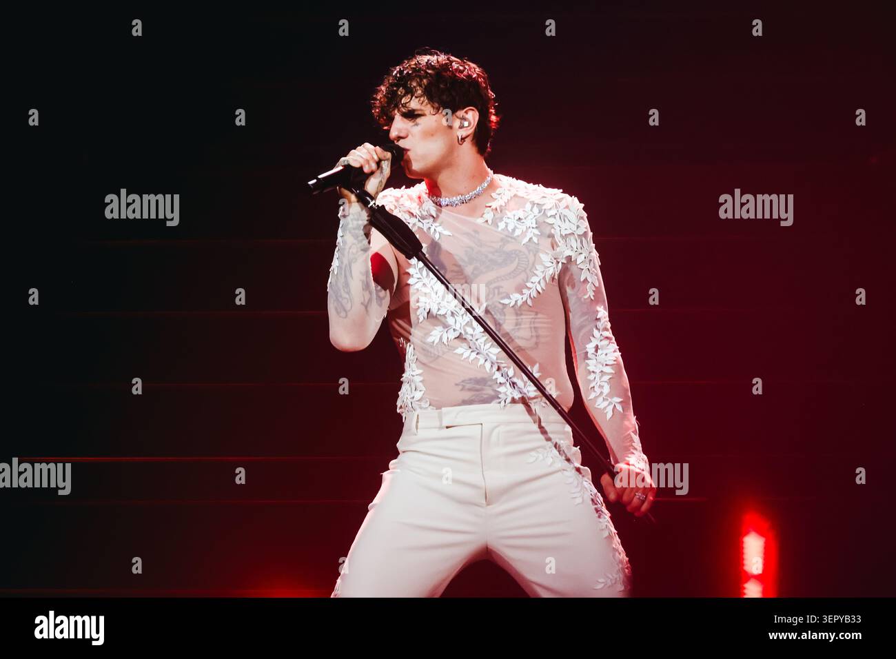 Milan, Italy. 15th June, 2026. Achille Lauro, Italian singer performs ...