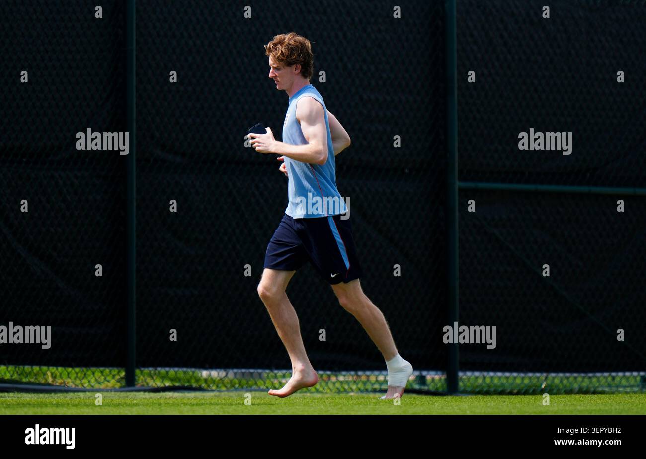 England's Anthony Gordon during a training session at Swope Soccer ...