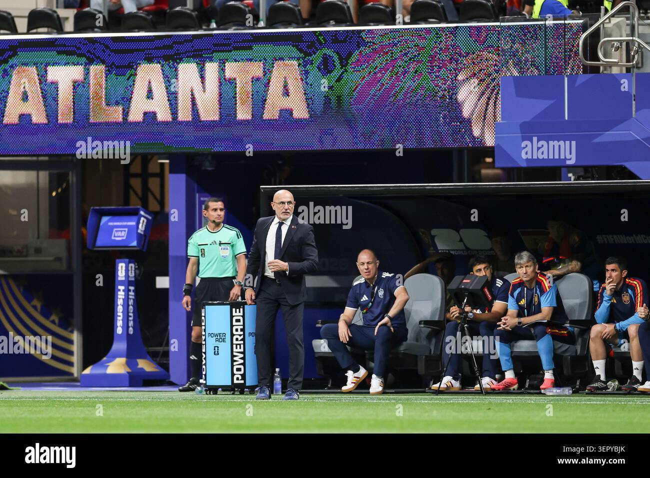 Atlanta, USA. 15th June, 2026. Spain head coach Luis de la Fuente ...
