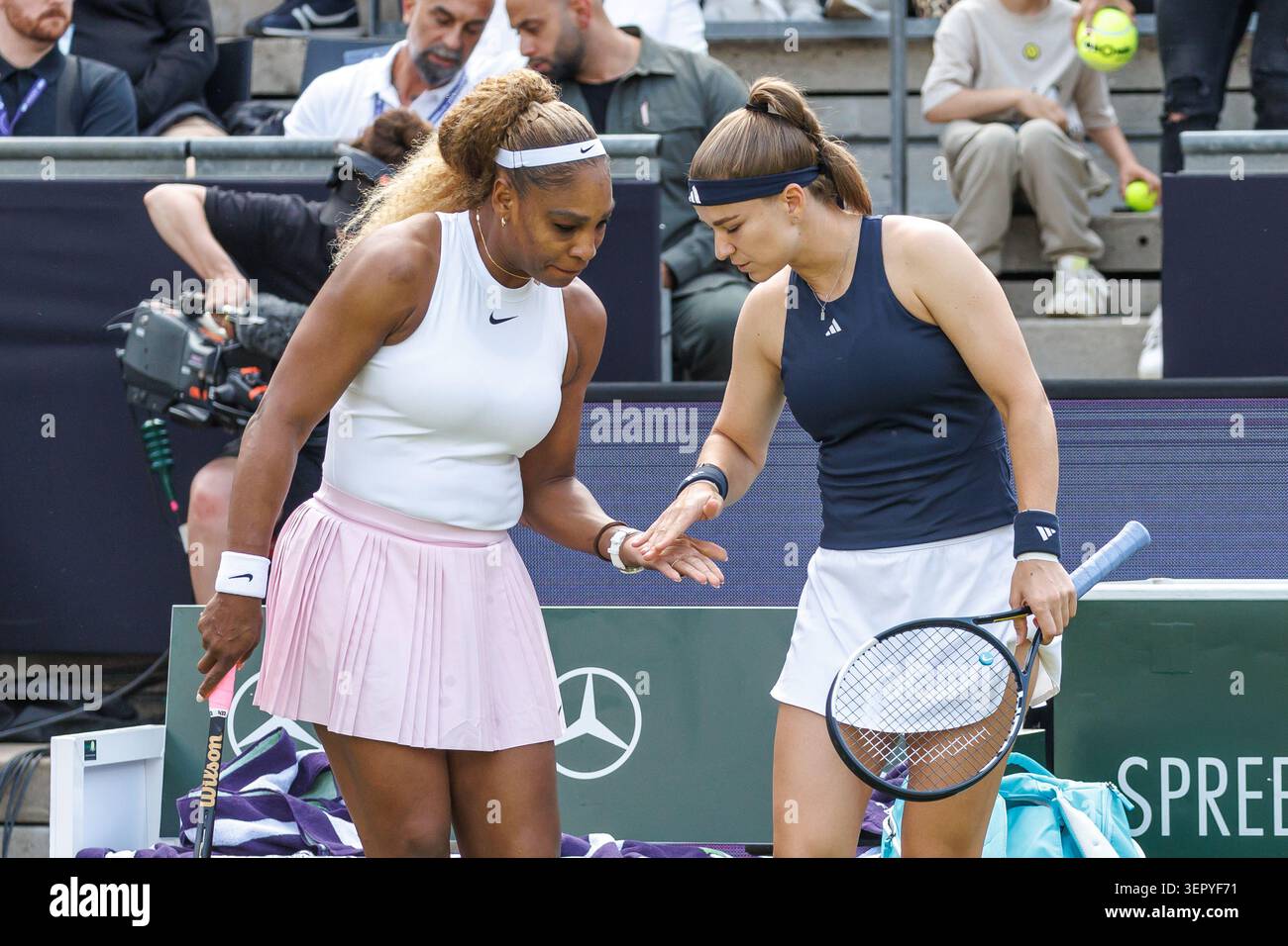 16 June 2026, Berlin: Tennis: WTA Tour, Doubles, Women, 1st Round ...