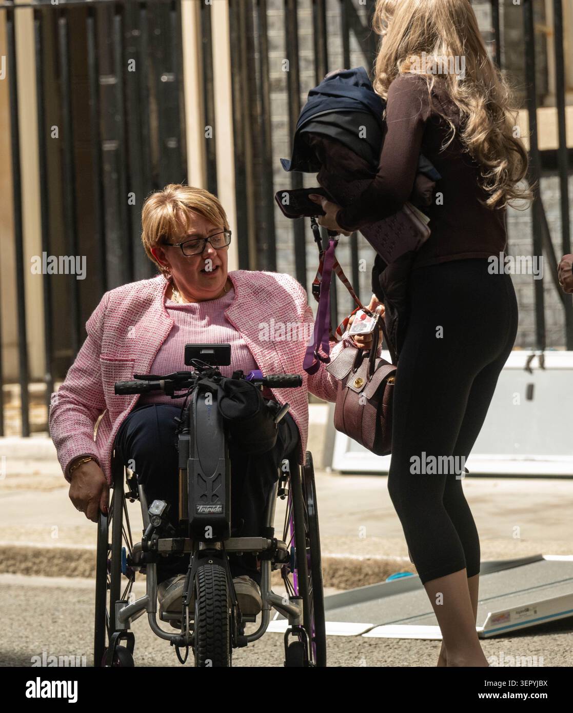 London UK 16 Jun 2026 Baroness Tanni Grey-Thompson leaves 10 Downing ...