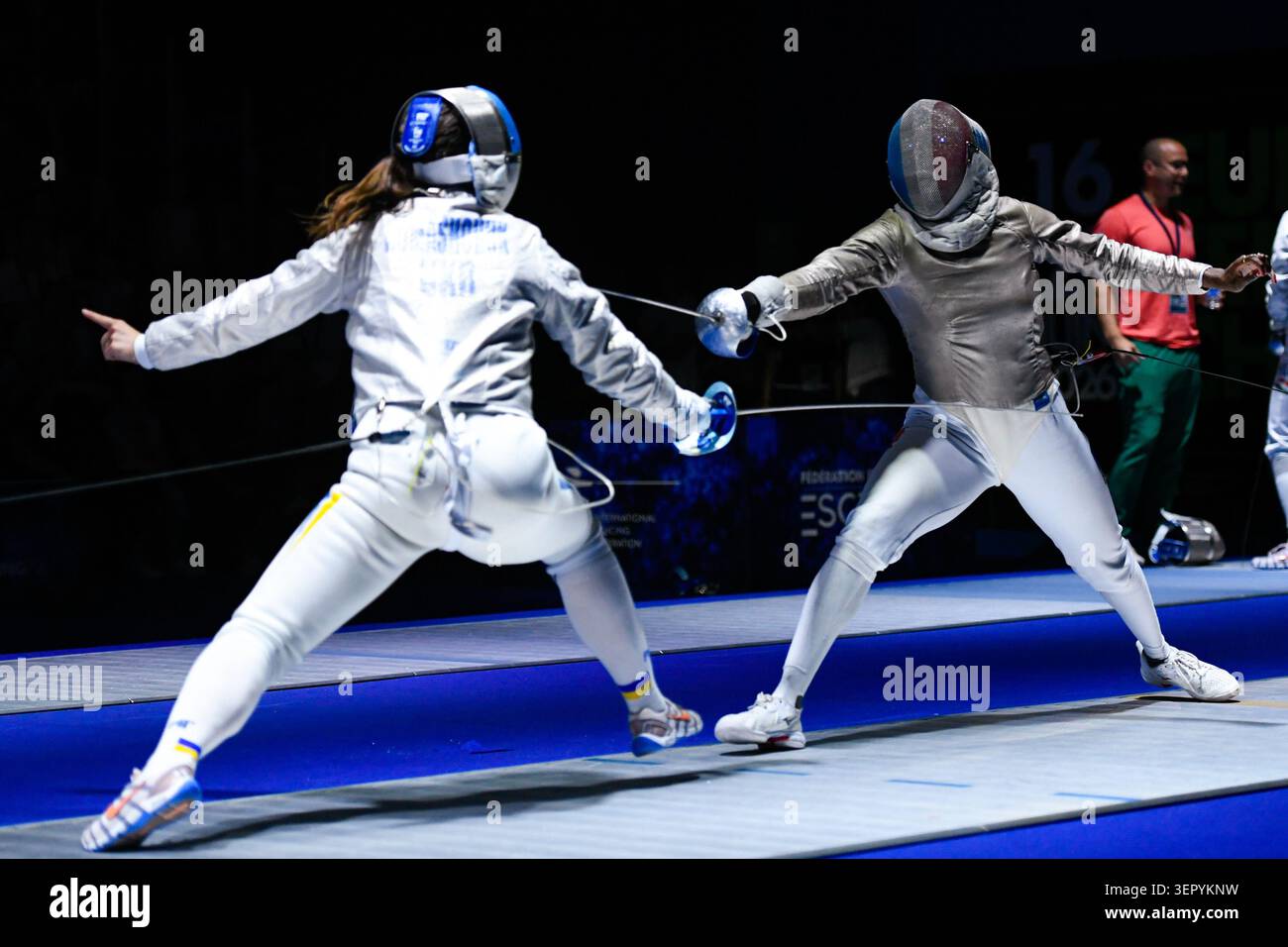 Toscane TORI of France against Sugar Katina BATTAI of Hungary during ...