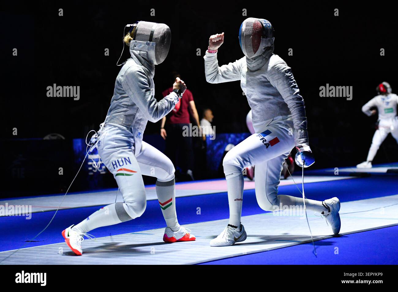 Toscane TORI of France against Sugar Katina BATTAI of Hungary during ...