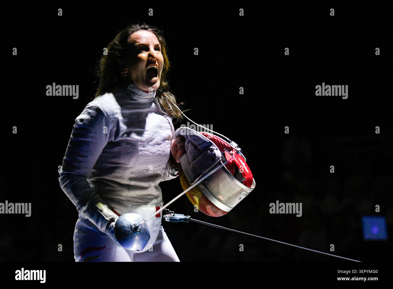 Lucia MARTIN-PORTUGUES of Spain celebrates against Luca SZUCS of ...