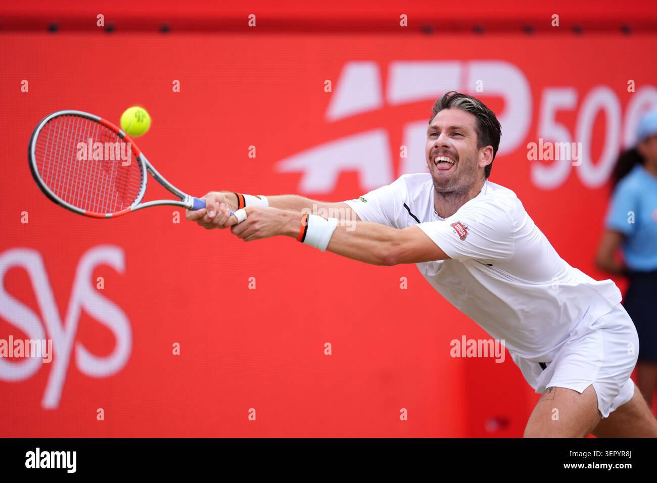 Great Britain's Cameron Norrie in action against Spain's Alejandro ...