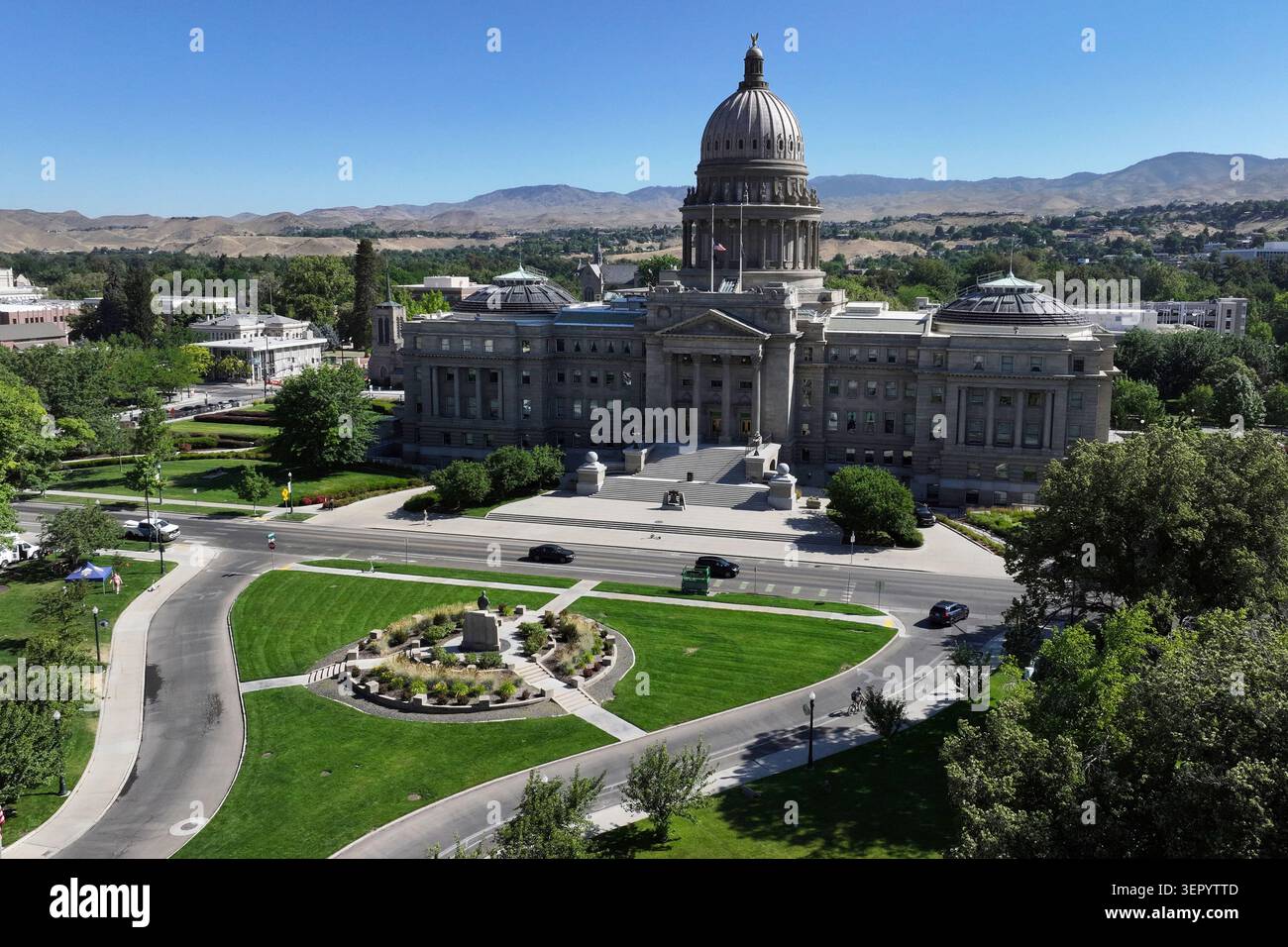 FILE - The Idaho state Capitol in Boise, Idaho, on July 3, 2025 (AP ...