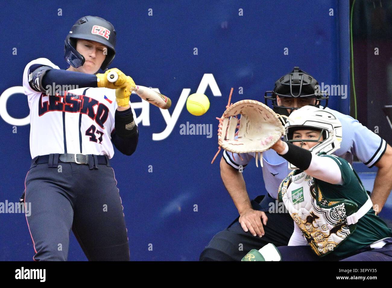 WBSC Women's Softball World Cup 2026 Group A, match Czechia vs ...