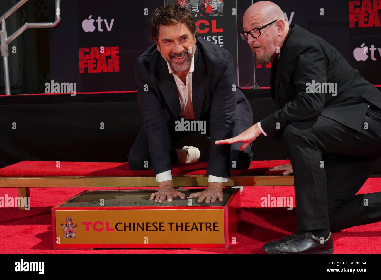 Javier Bardem is honored during his hand and footprint ceremony on ...