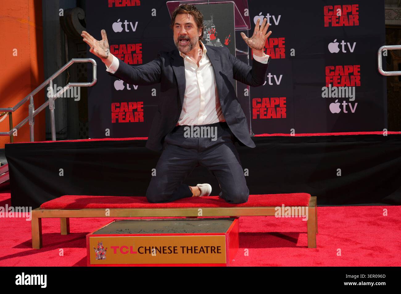 Javier Bardem is honored during his hand and footprint ceremony on ...