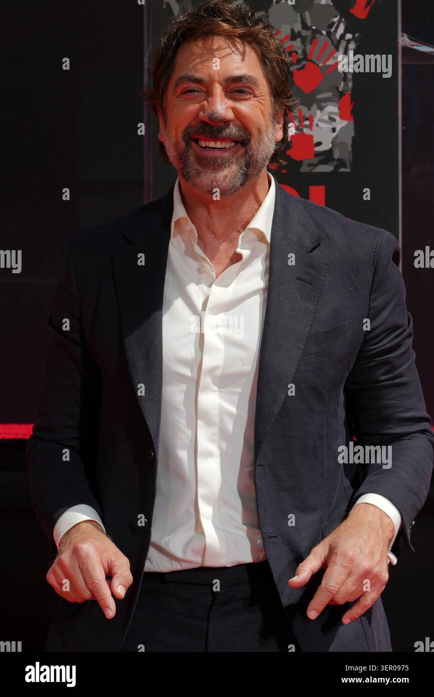 Javier Bardem is honored during his hand and footprint ceremony on ...