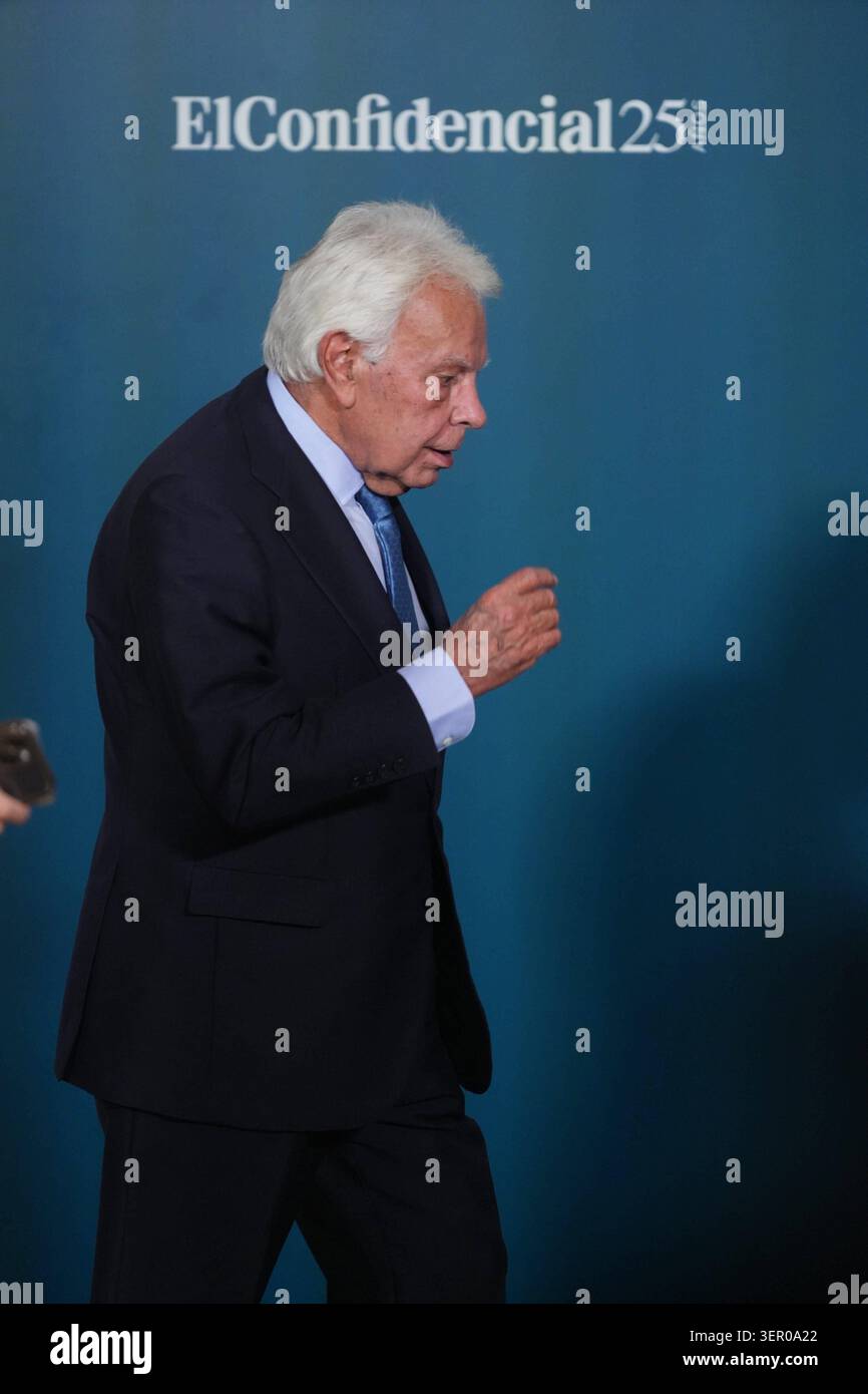 attending 25 anniversary of El Confidencial in Madrid on Tuesday, 16 ...