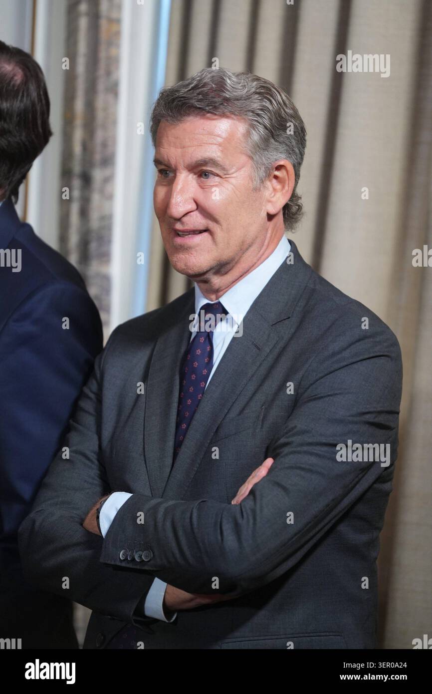 attending 25 anniversary of El Confidencial in Madrid on Tuesday, 16 ...