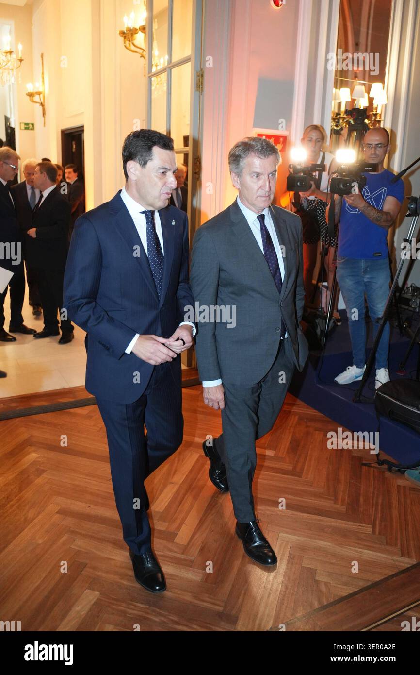 attending 25 anniversary of El Confidencial in Madrid on Tuesday, 16 ...