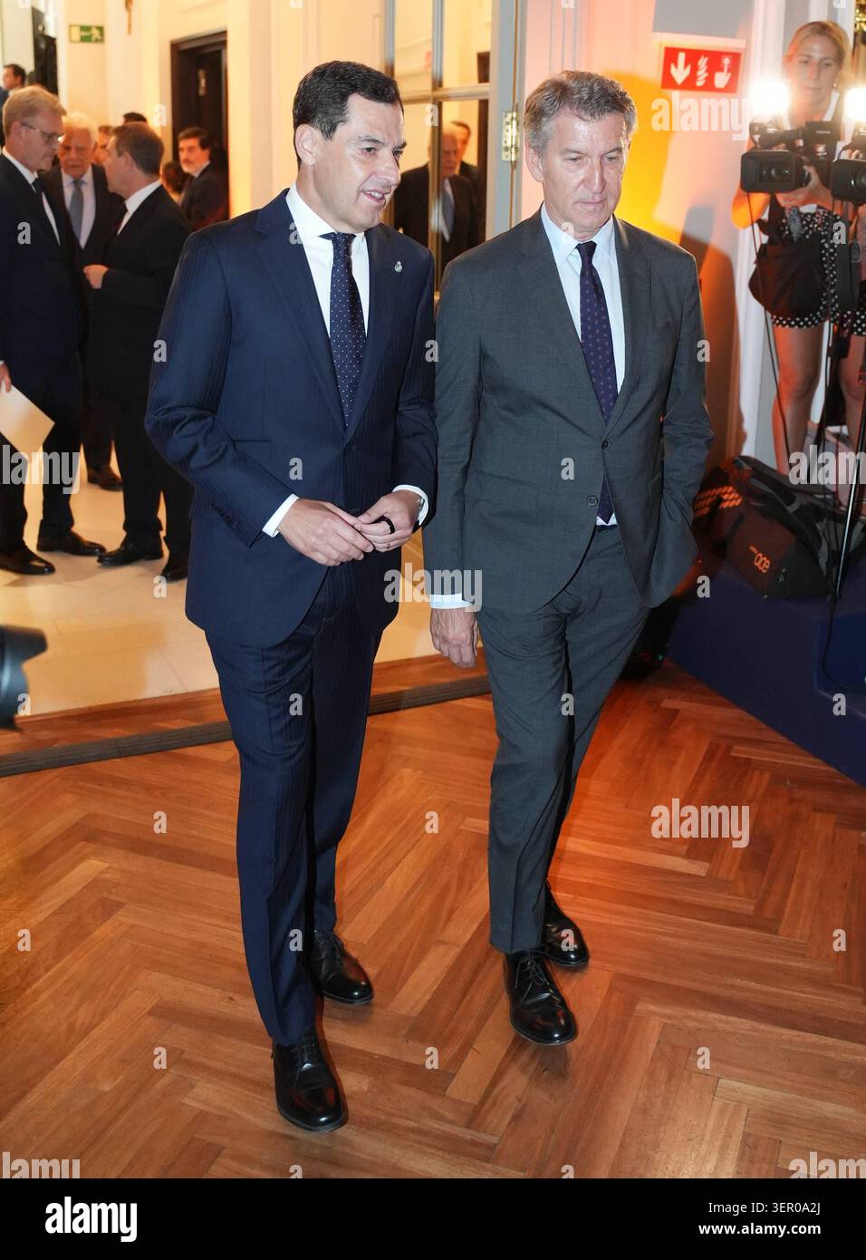 attending 25 anniversary of El Confidencial in Madrid on Tuesday, 16 ...