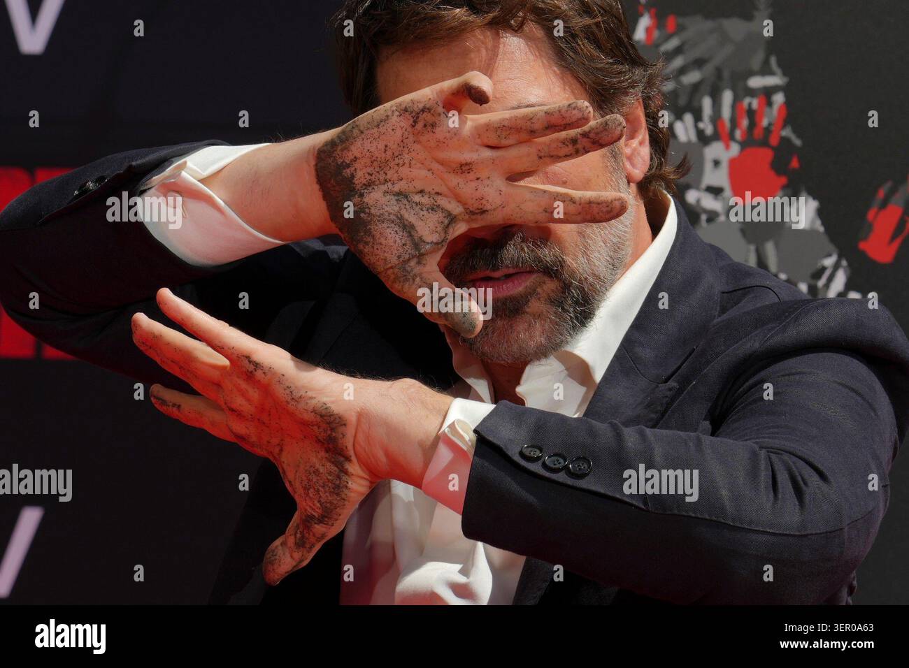 Javier Bardem is honored during his hand and footprint ceremony on ...