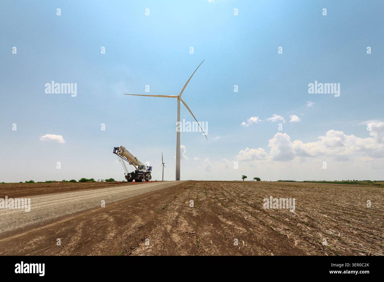 Wind turbine equipment sits hi-res stock photography and images - Alamy