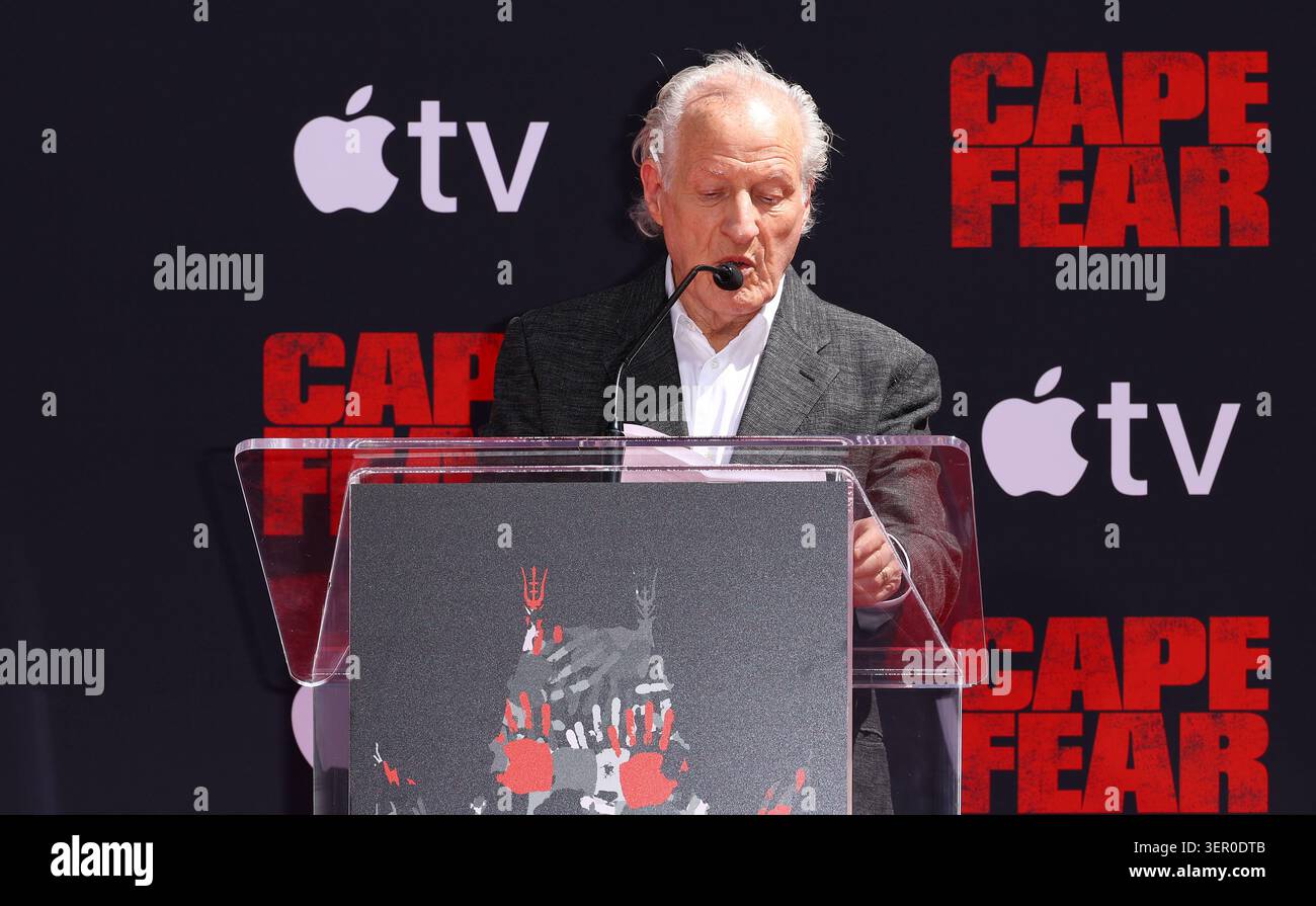 Michael Mann arrives at Javier Bardem Hand and Footprint Ceremony held ...