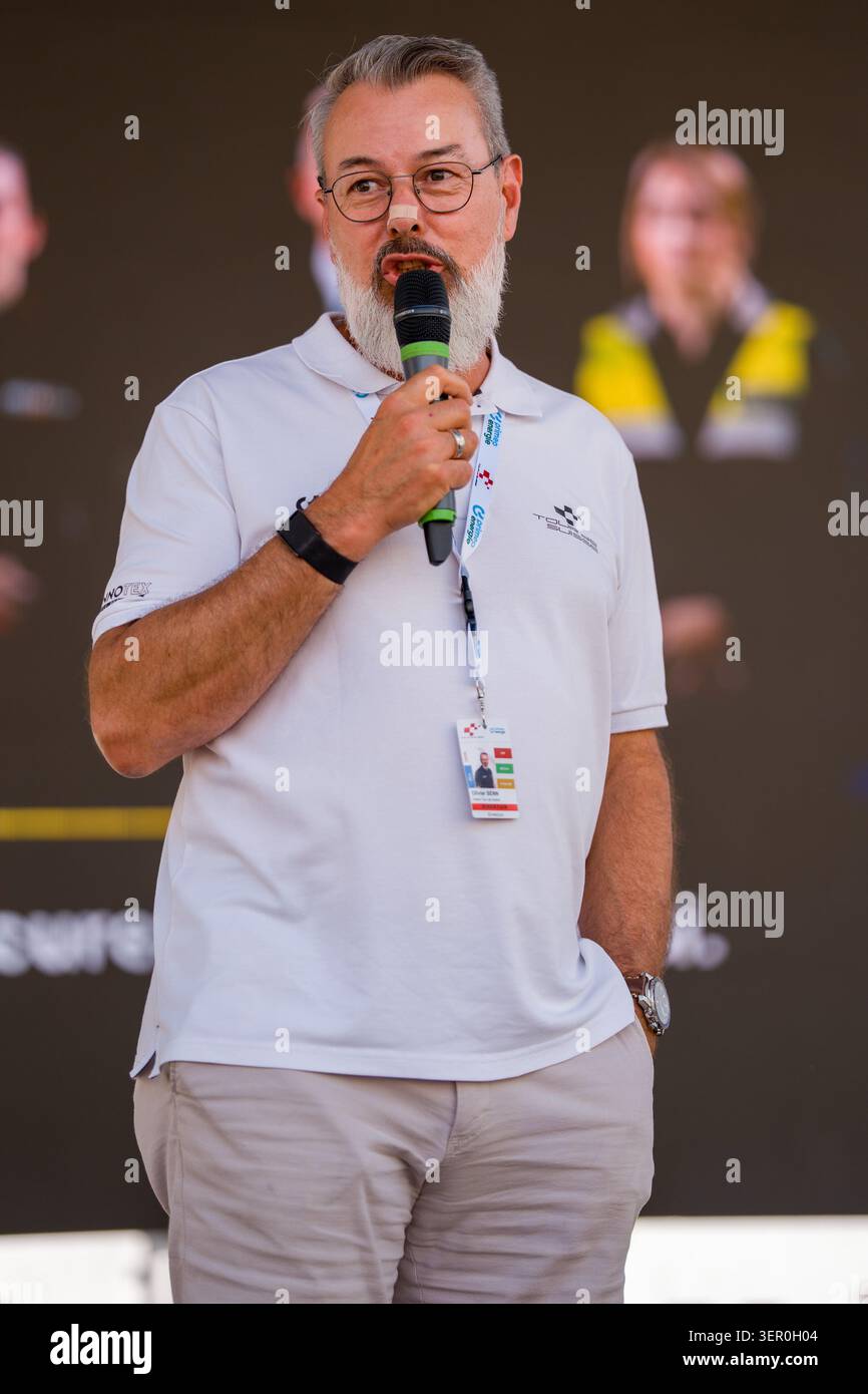 SONDRIO, ITALY - JUNE 16: Olivier Senn director of the tour on June 16 ...