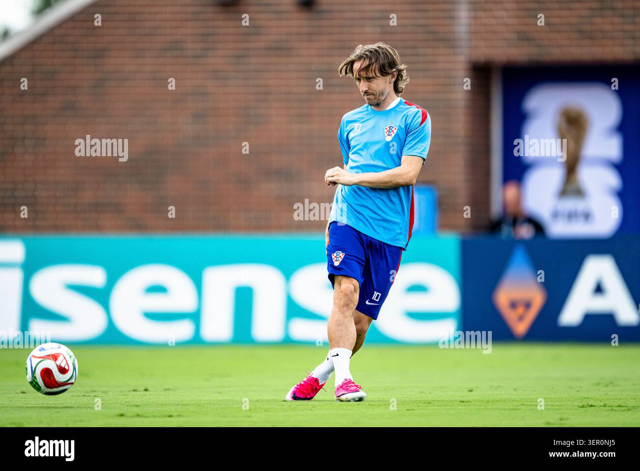 DALLAS - Luka Modric of Croatia during the 2026 World Cup, Croatia ...