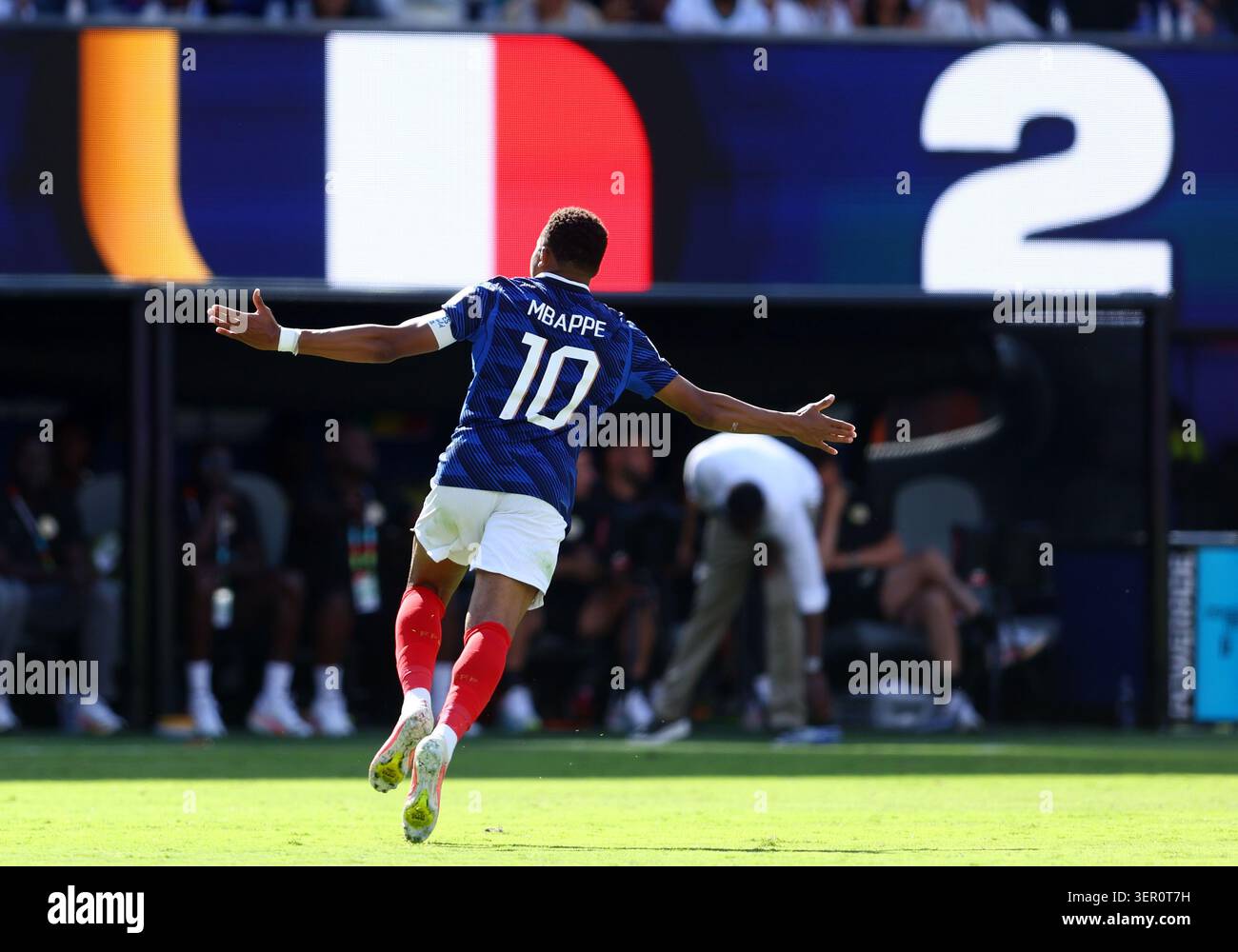 New Jersey, USA, 16th June 2026. Kylian Mbappe of France celebrates ...