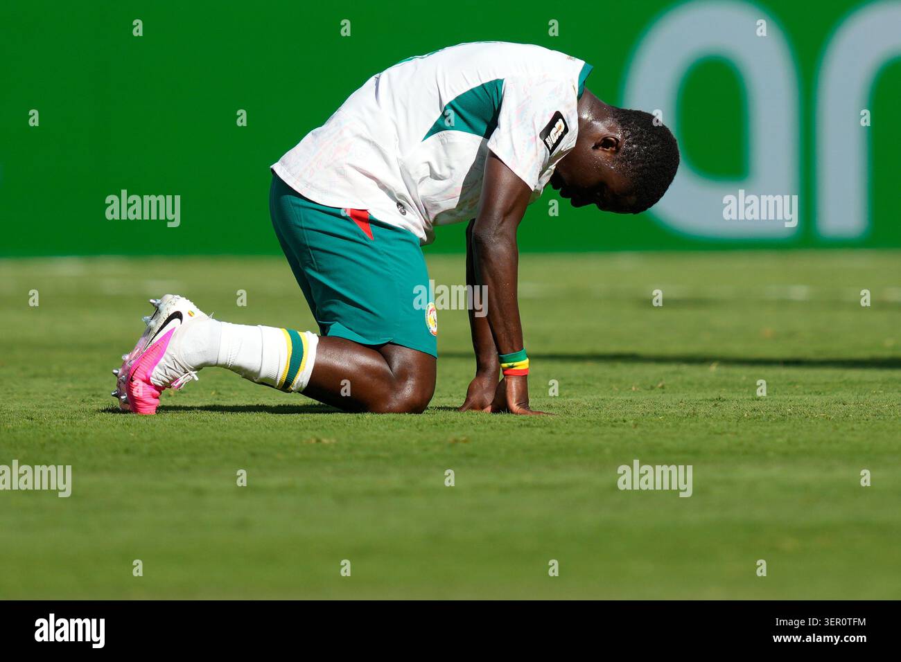 Senegal's Bamba Dieng reacts at the end of during the World Cup Group I ...
