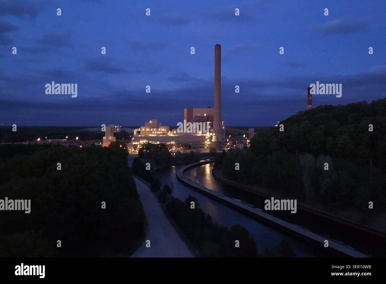 J.H. Campbell, a coal-burning power plant, operates in West Olive, Mich ...