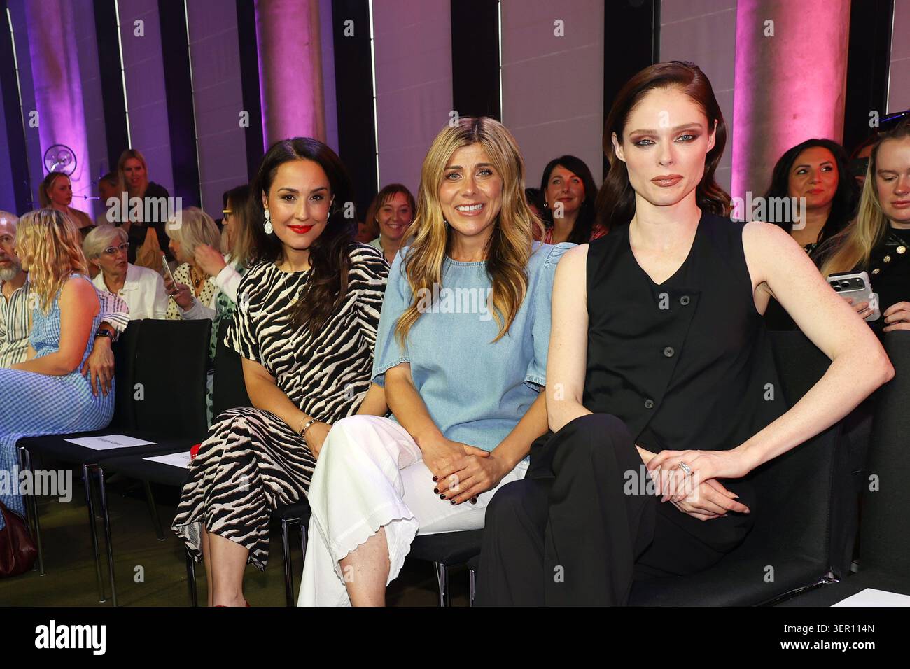 Nina Moghaddam, Panagiota Petridou and Coco Rocha attend the Ernstings ...