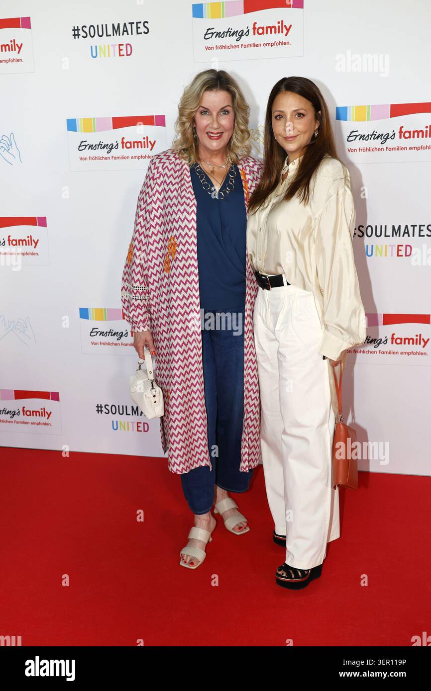 Alexa Maria Surholt and Arzu Bazman attend the Ernstings Family Fashion ...