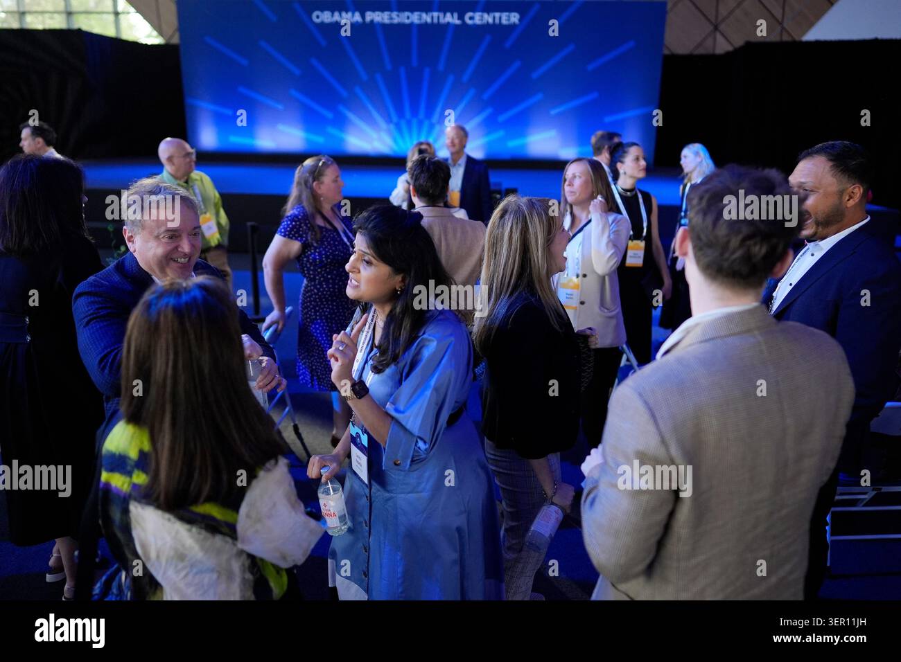 Guests begin to arrive for a stakeholders reception Tuesday, June 16 ...