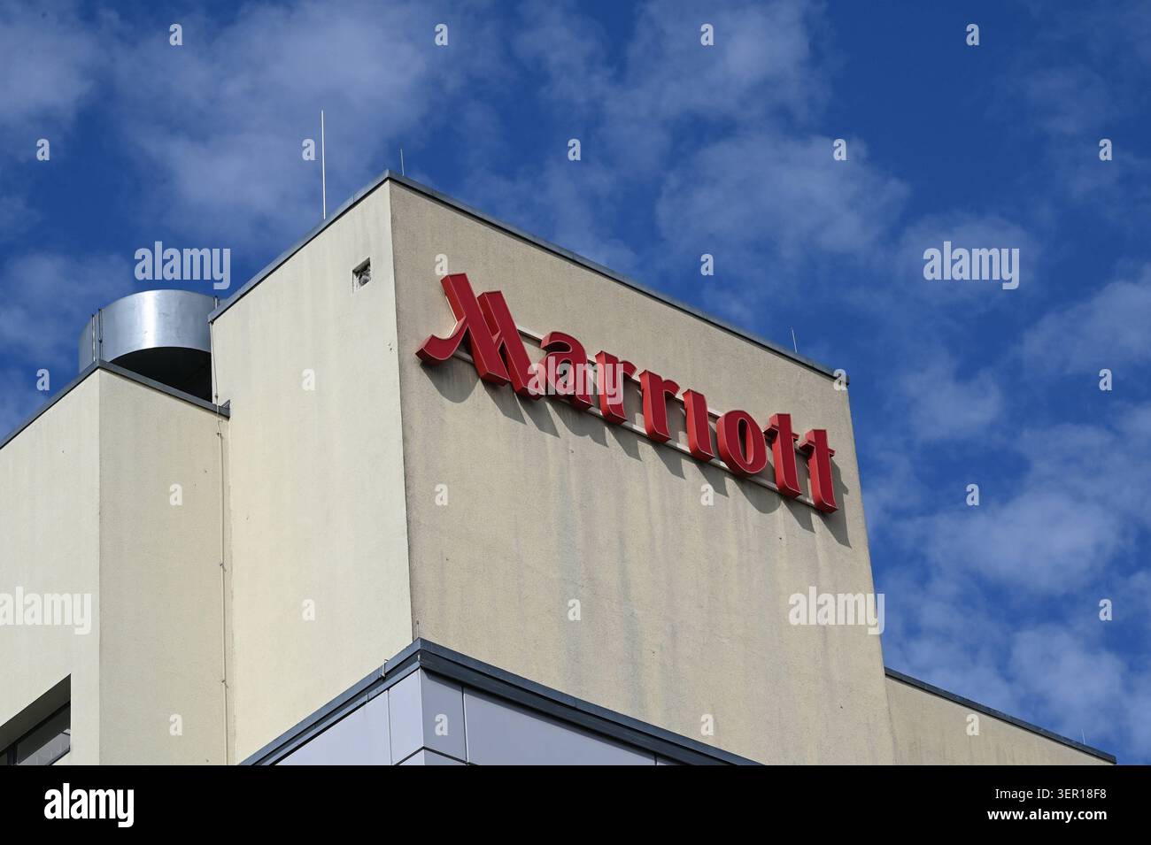 Logo, Schiftzug der US amerikanischen Hotelkette Marriott International ...