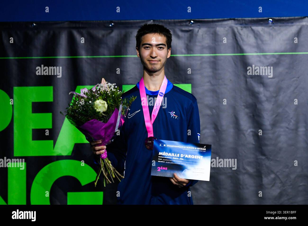 Alon SARID of Israel silver medal during 2026 European Fencing ...