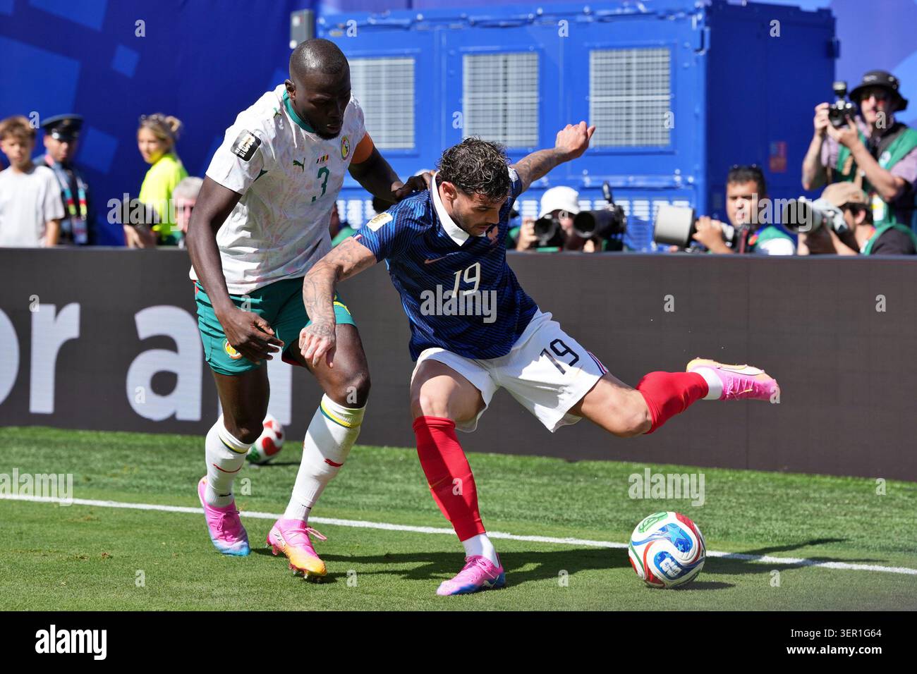 IPA85763402 - Theo Hernandez of France in action against Kalidou ...