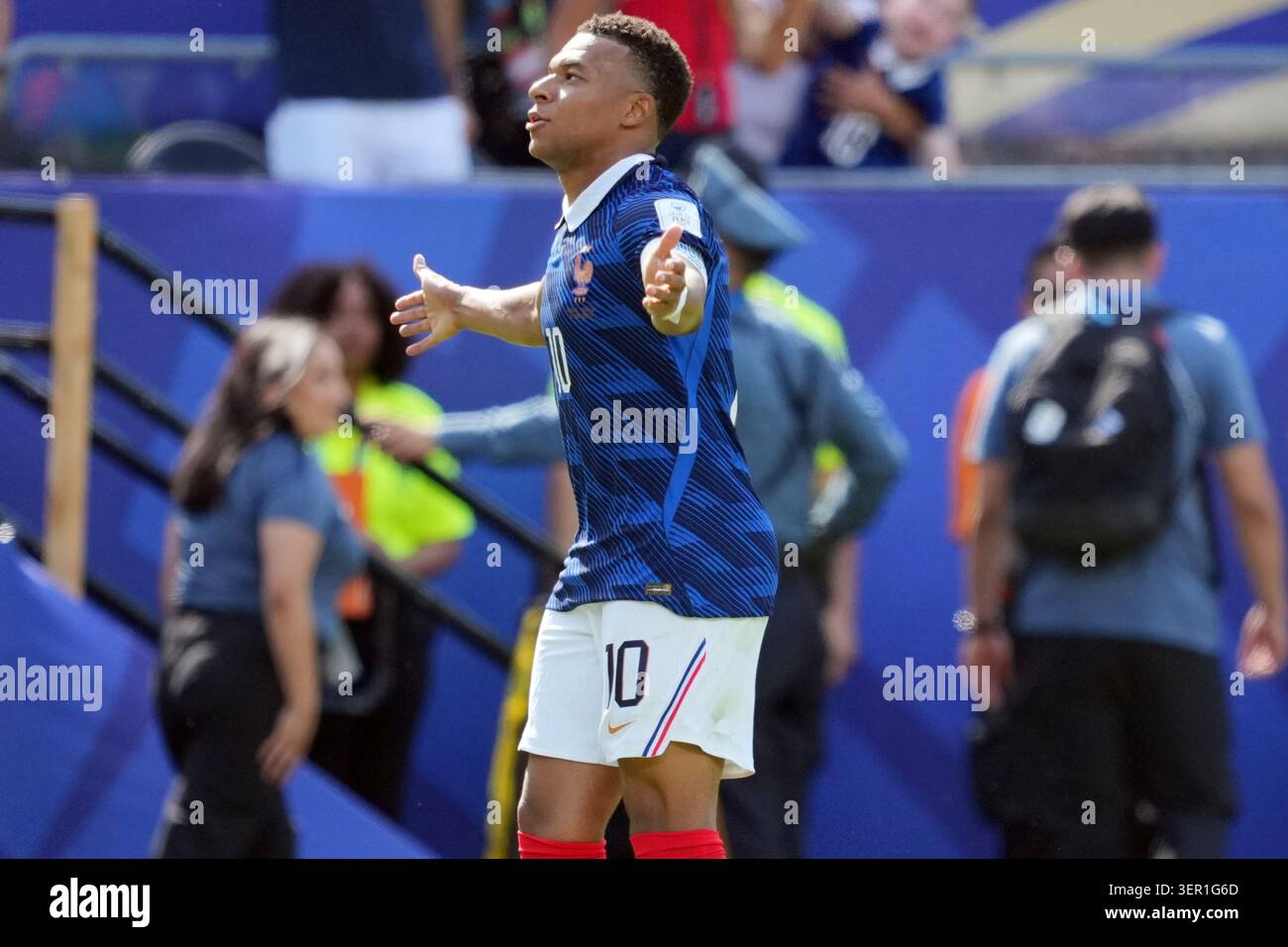 IPA85763401 - Kylian Mbappé of France celebrates after scoring a goal ...
